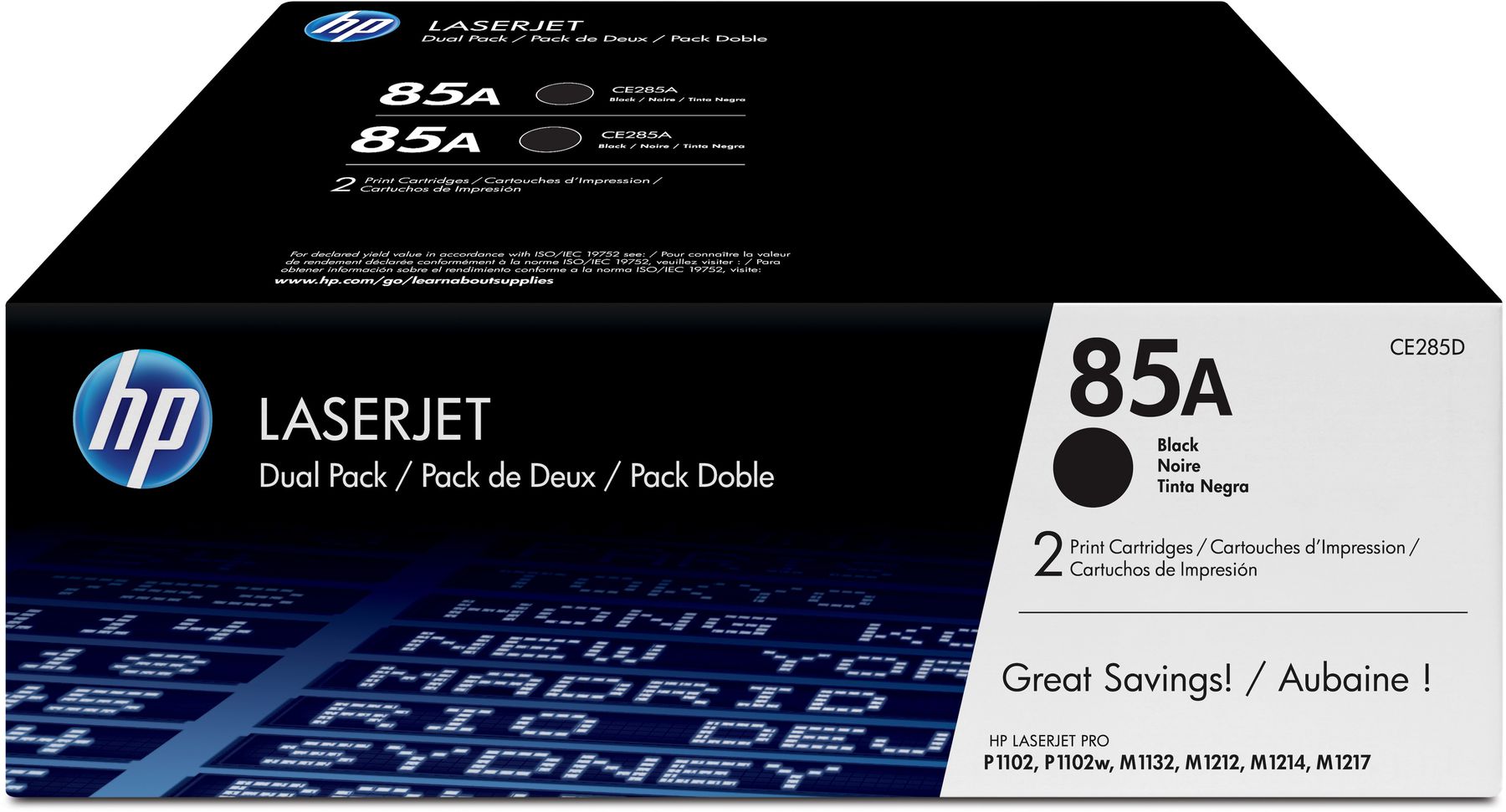 HP 85A pack de 2 toners LaserJet noir authentiques - SECOMP France