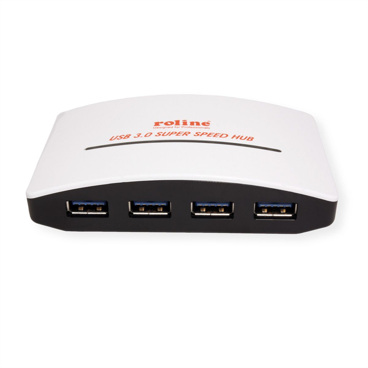 ROLINE Hub USB 3.2 Gen 1 "Black and White", 4 ports, avec alimentation ...