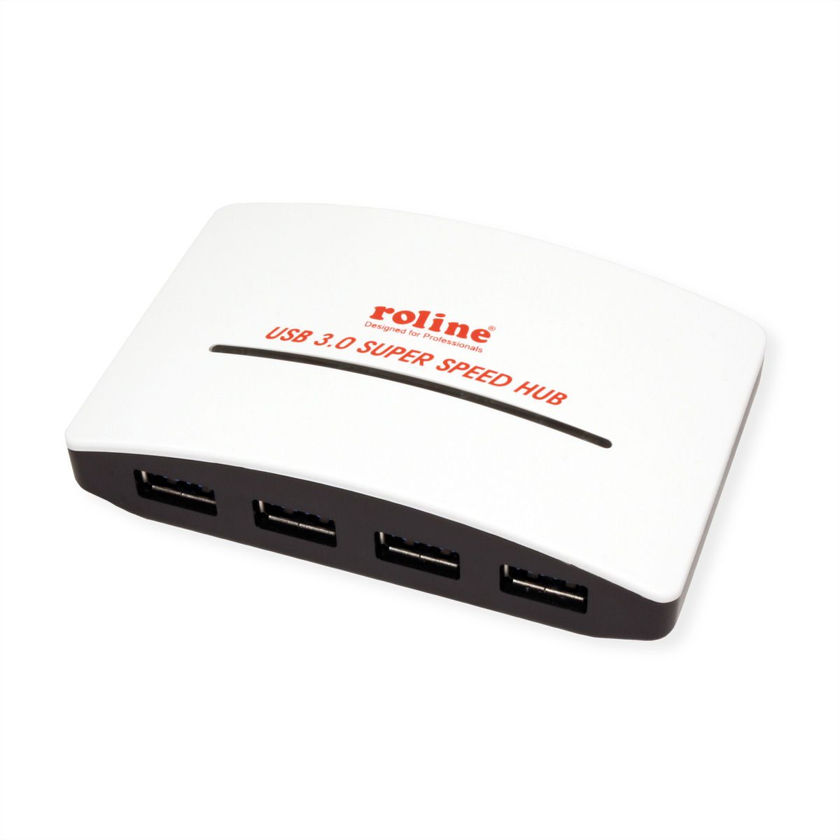 ROLINE Hub USB 3.2 Gen 1 "Black and White", 4 ports, avec alimentation ...