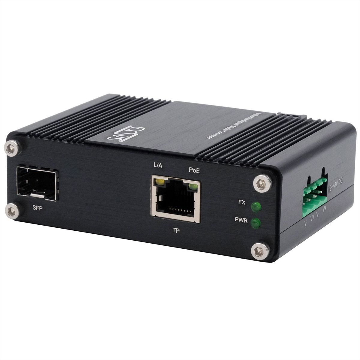 EXSYS EX-60340 Convertisseur de média industriel 60 W SFP, -40 °C à +75 ...