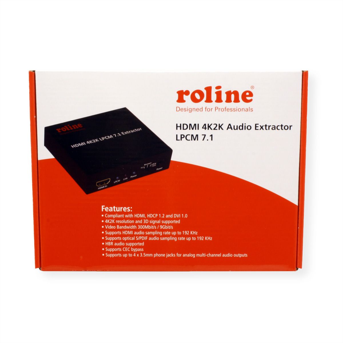 ROLINE Extracteur Audio HDMI 4K LPCM 7.1 - SECOMP France